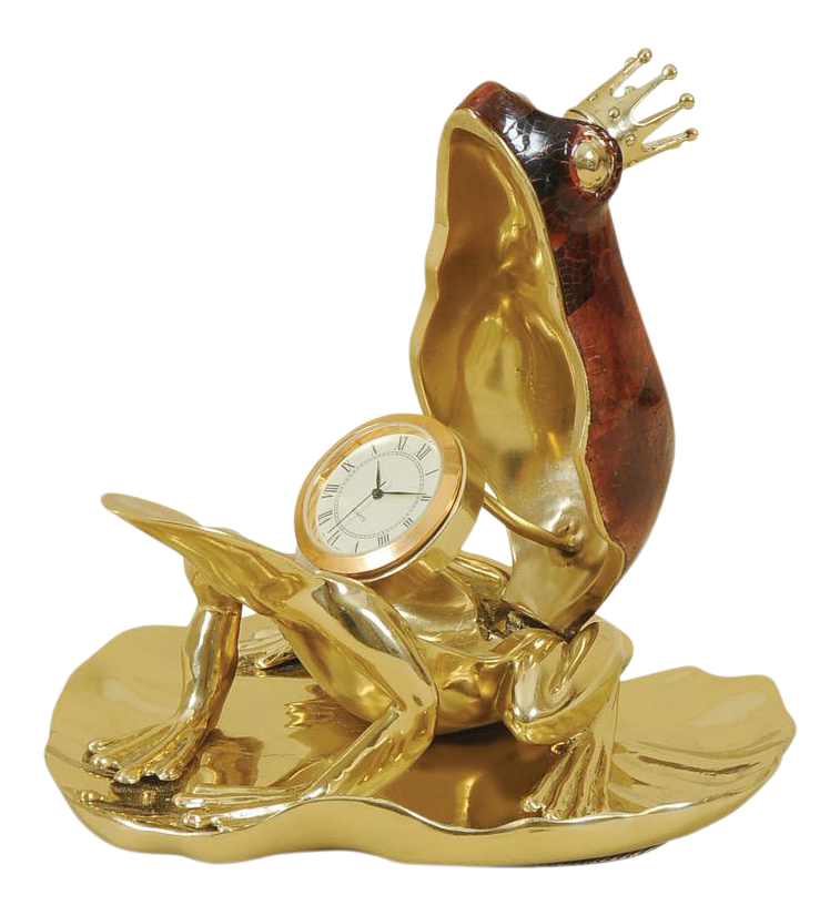 Maitland-Smith Frog Prince Clock | Chairish