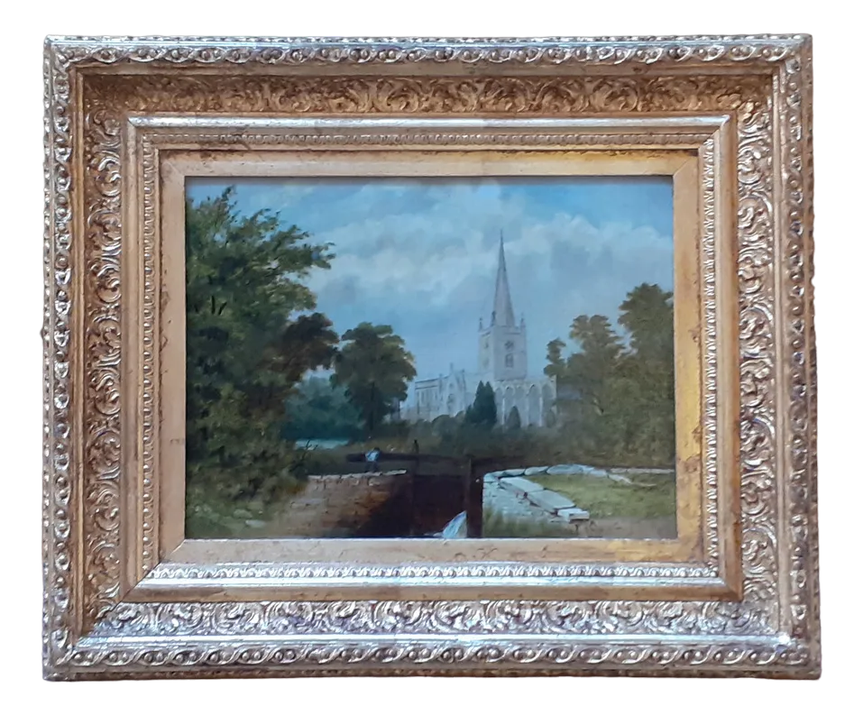 English Artist, Landscape, 1800s, Oil on Canvas, Framed | Chairish