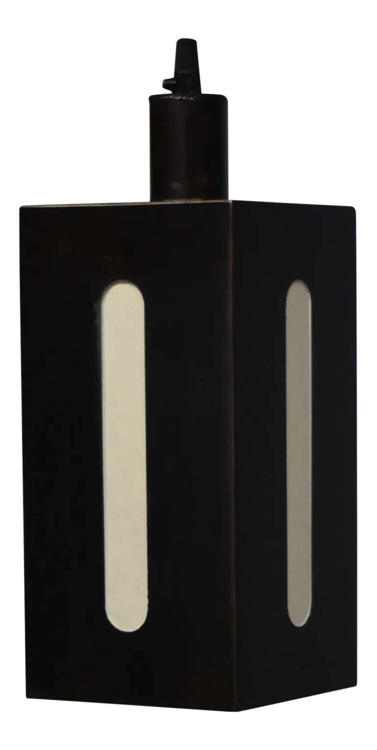 Japanese Inspired Blackened Steel & Rice Paper Light Mission Lantern ...