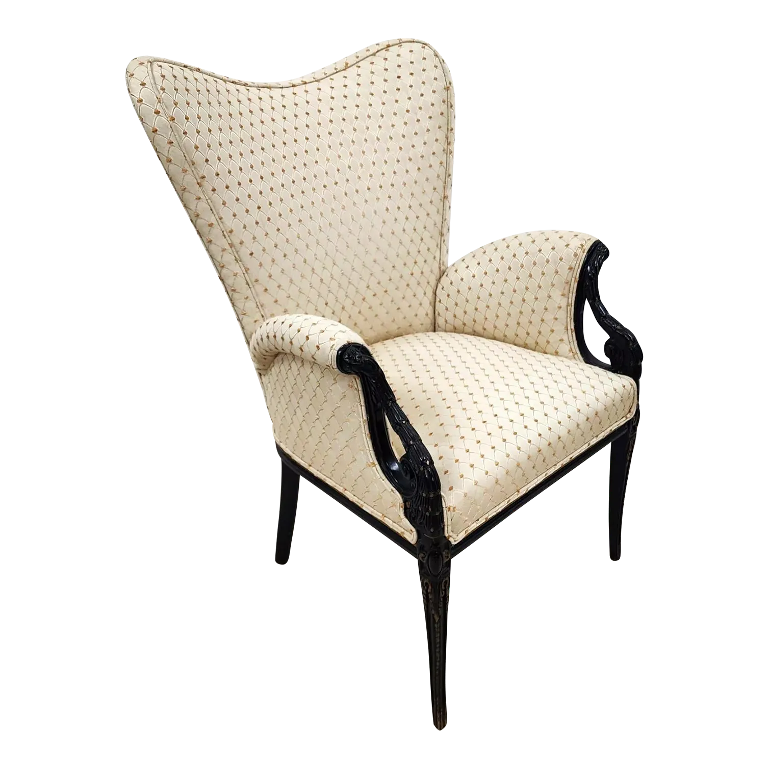 Grosfeld House French Wingback Armchair | Chairish