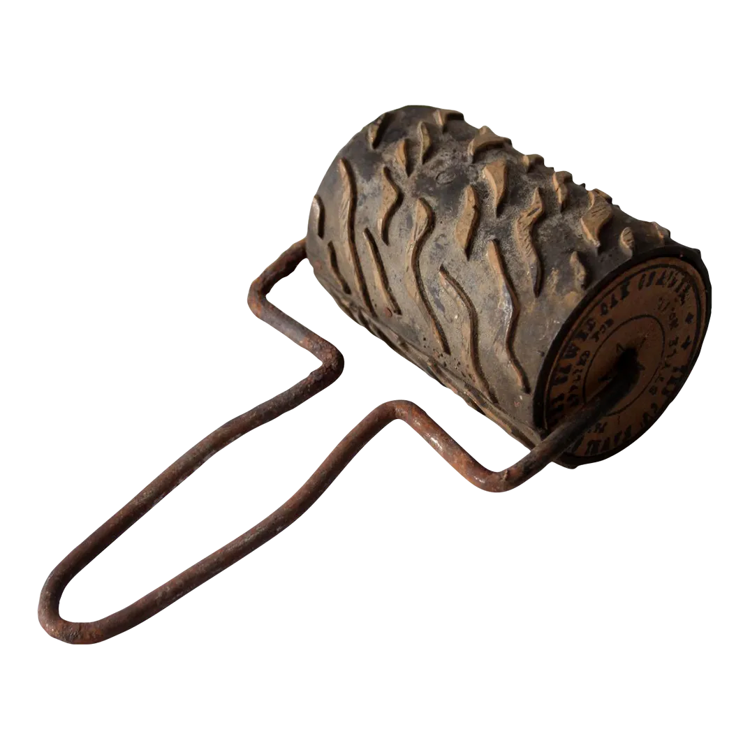 Antique Wood Grain Pattern Paint Roller | Chairish