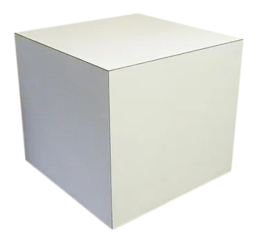 1960s Mid Century Modern Accent White Cube Table | Chairish