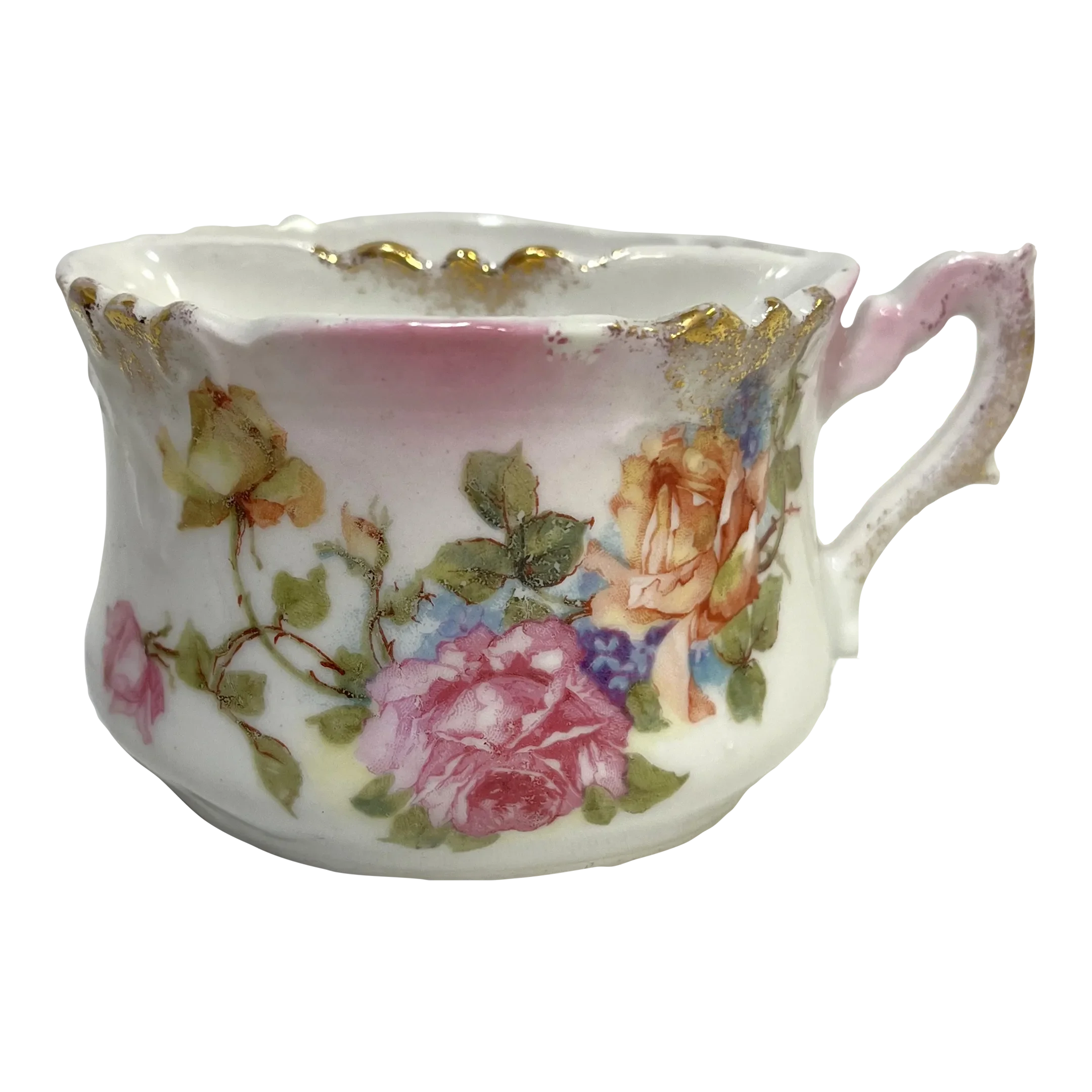 Late 1800's Antique Victorian Era Porcelain Mustache Teacup | Chairish