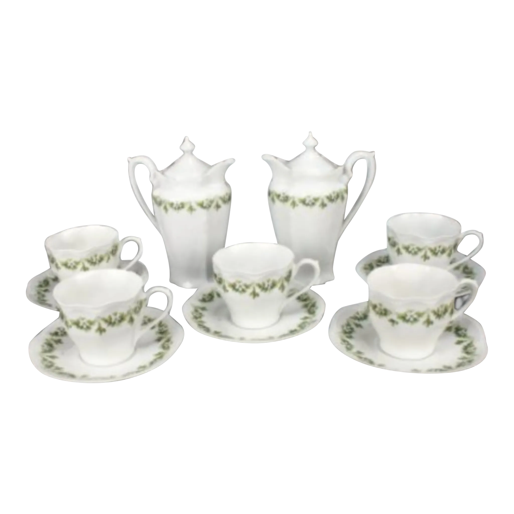 Antique R S Prussia Coffee Set- 13 Pieces | Chairish