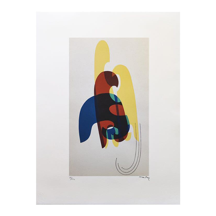 1970s Original Gorgeous Man Ray "Shadows" Limited Edition Lithograph ...