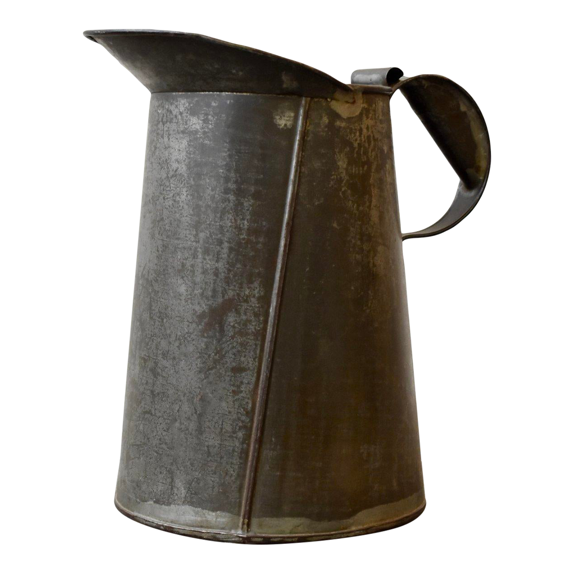 Antique Soldered Tin Farmhouse Pitcher, Circa Early 20th Century | Chairish