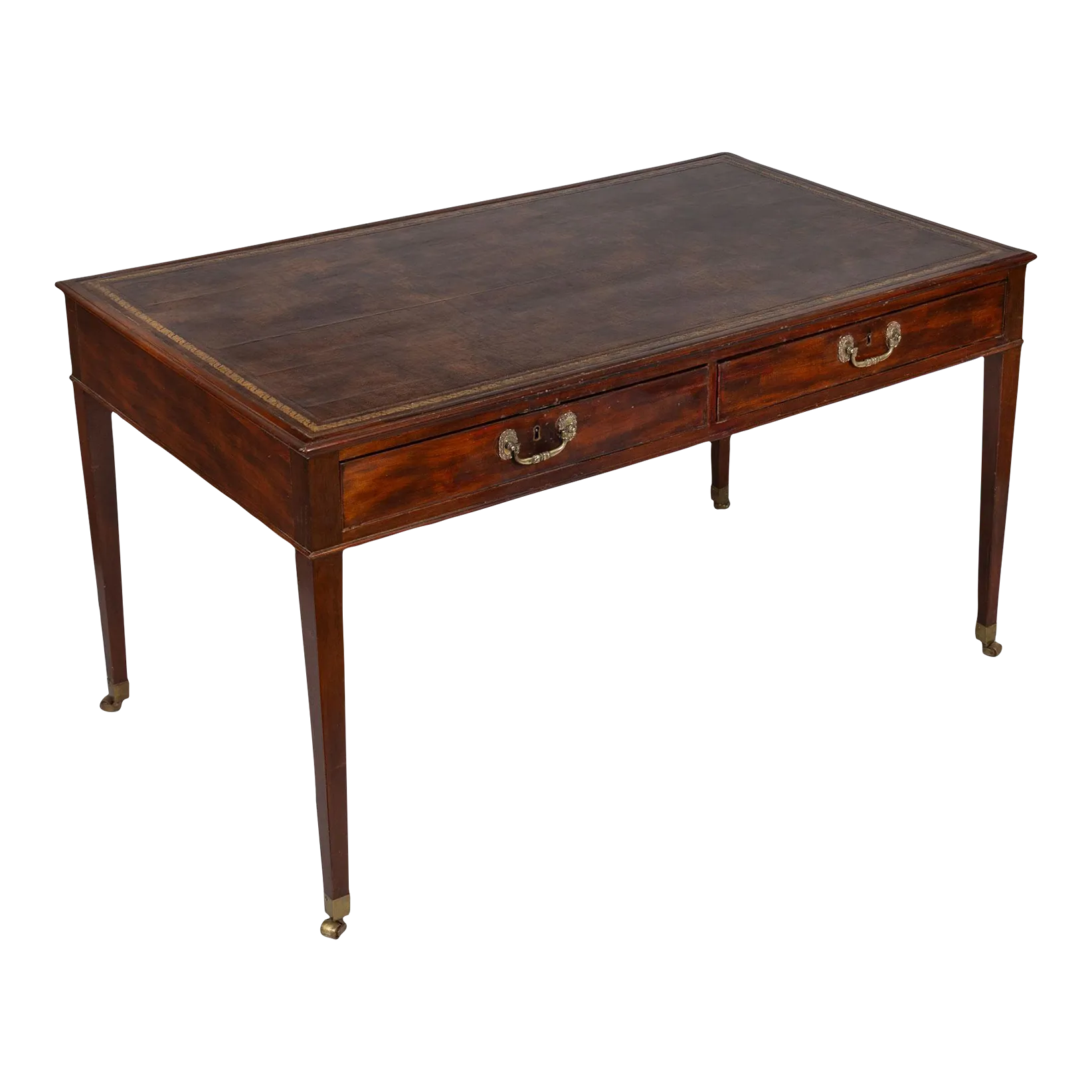 George III Mahogany Writing Table, Circa 1830 | Chairish