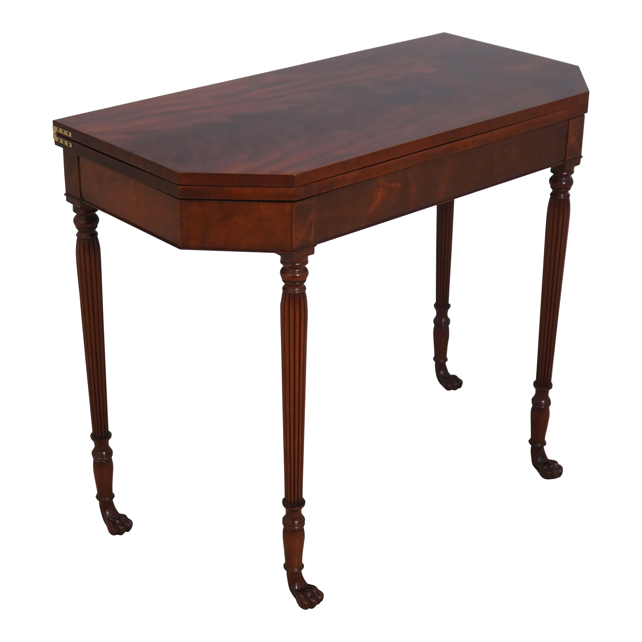 Baker Colonial Williamsburg Mahogany Game Table | Chairish