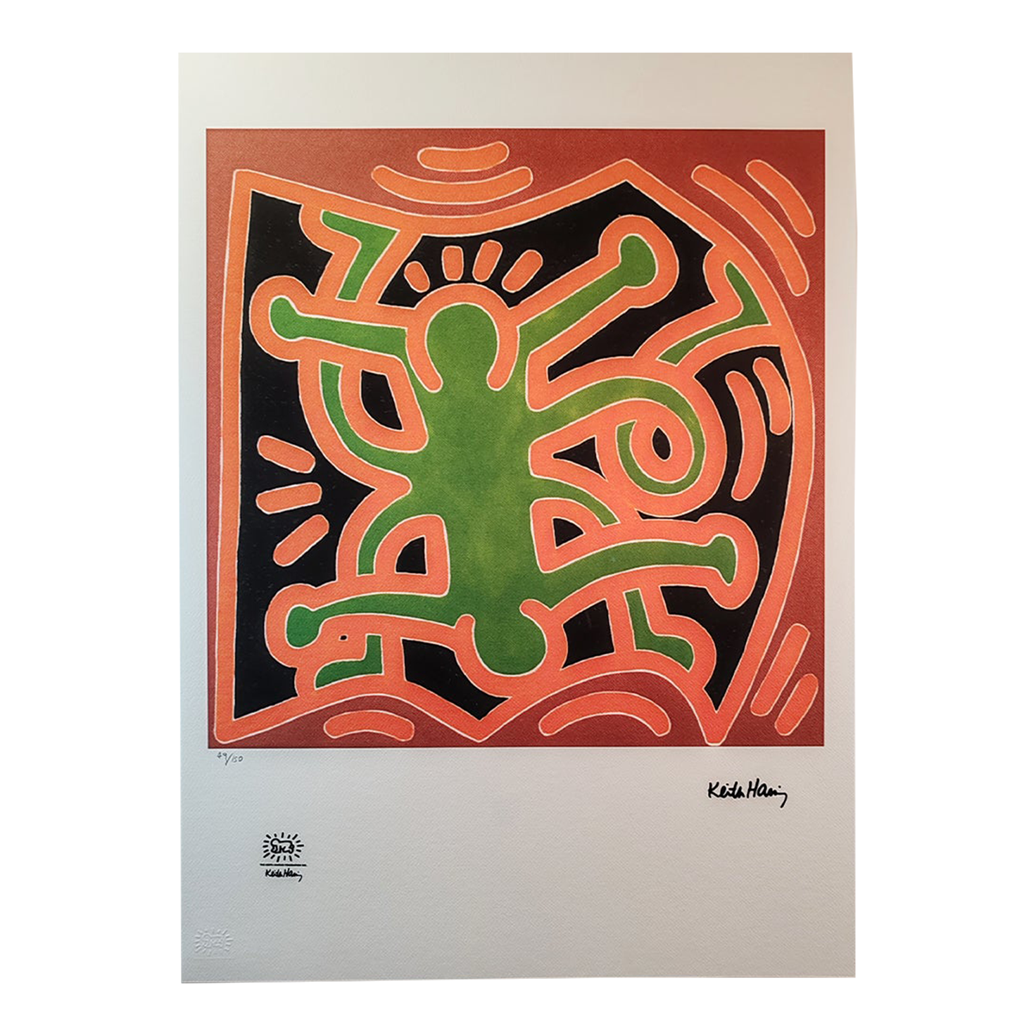 1990s Keith Haring Limited Numbered Series Lithograph | Chairish