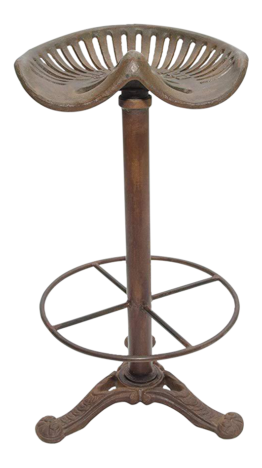 Dennis Tractor Metal Bar Stool With Comfortable Footrest Home Furniture ...