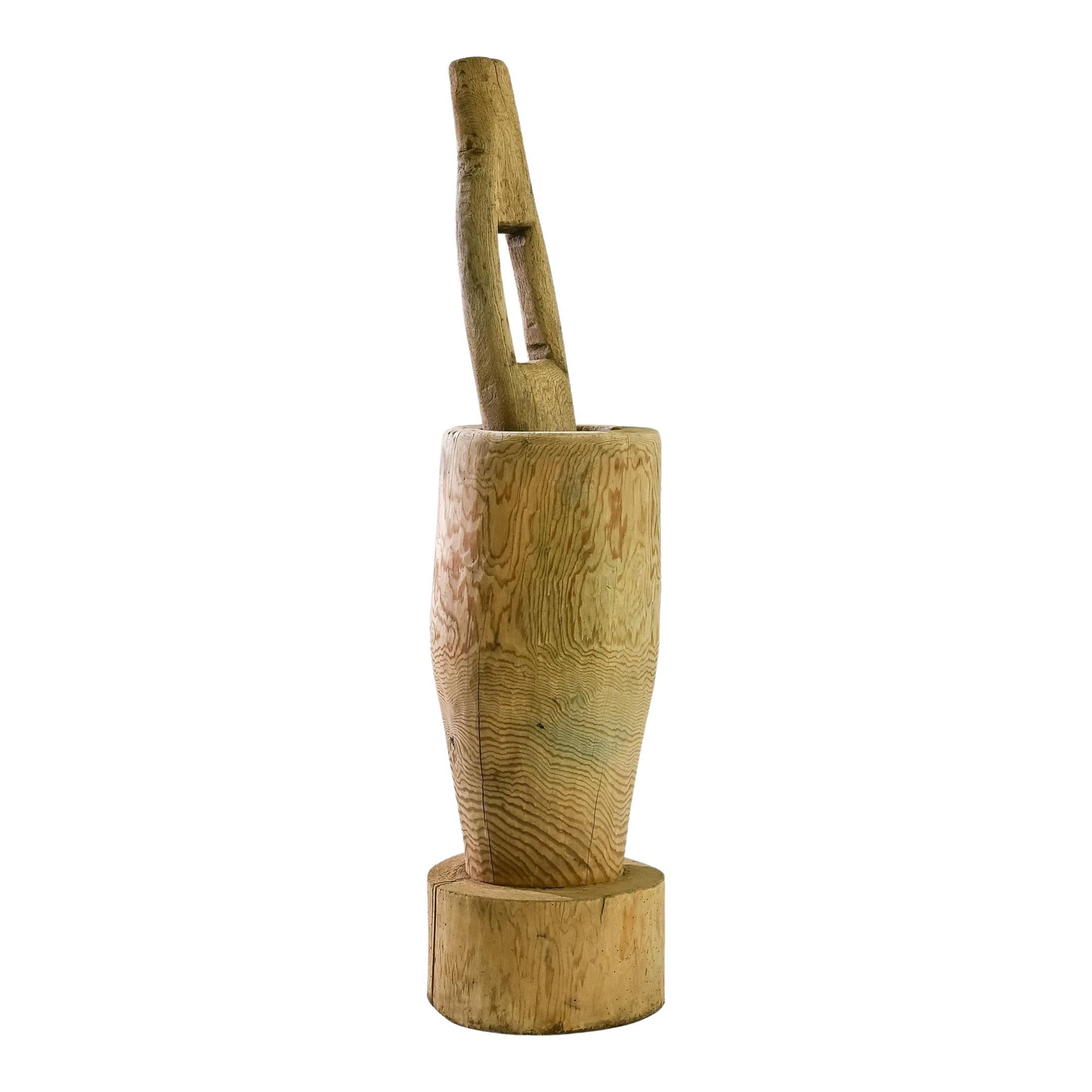 19th Century Central European Wooden Mortar and Pestle | Chairish