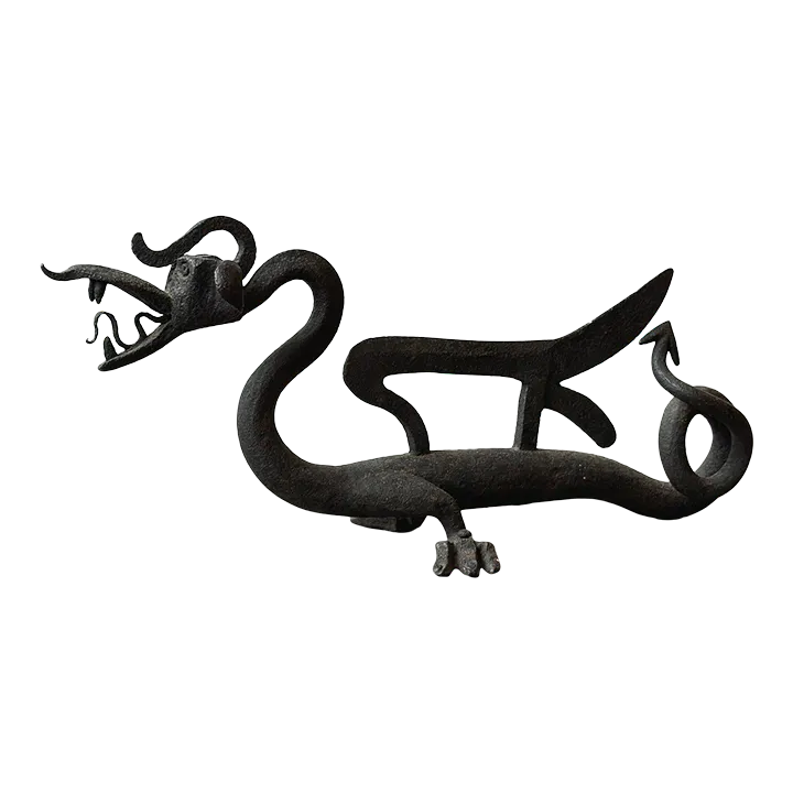 Antique Forged Iron Dragon Boot Scraper, Circa Late 19th - Early 20th ...