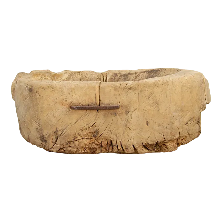 Robust Carved Asian Trough | Chairish