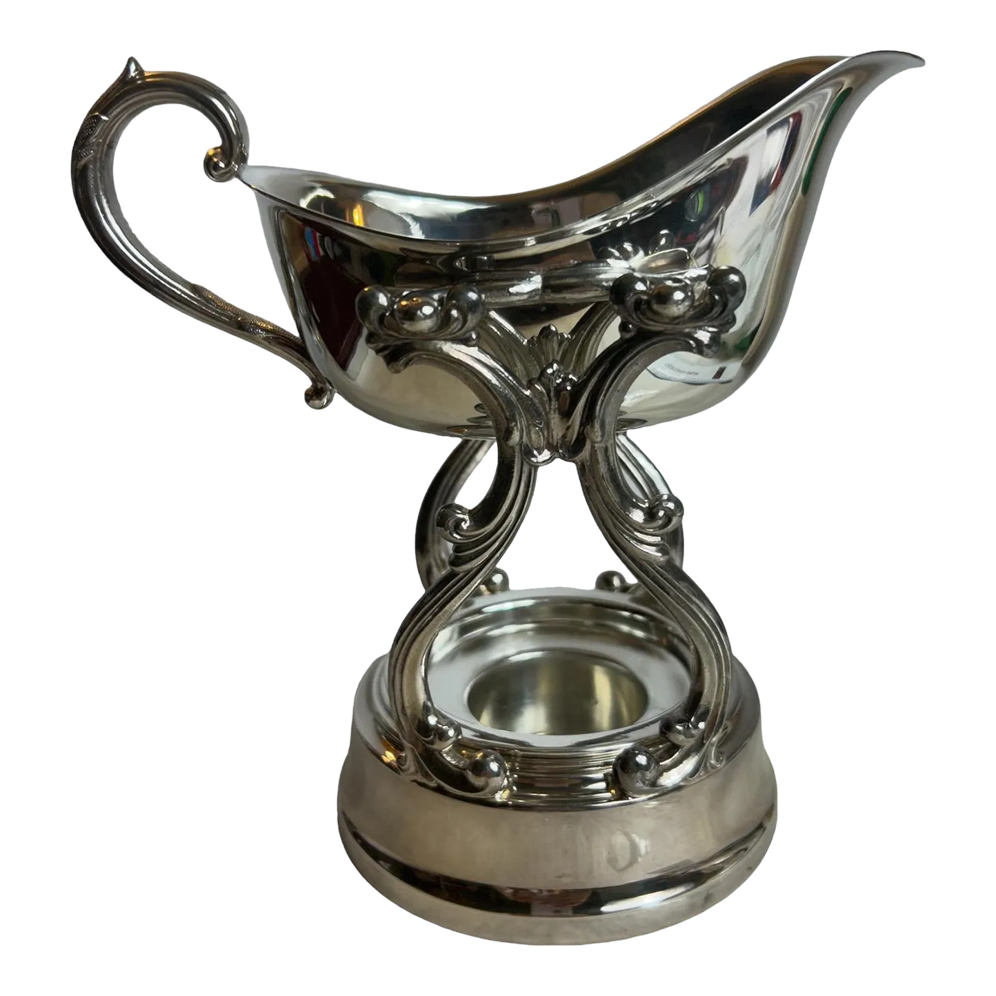 Vintage Wm a Rogers Silverplate Gravy Boat Warmer With Stand #1083 Catering Chafing Dish | Chairish