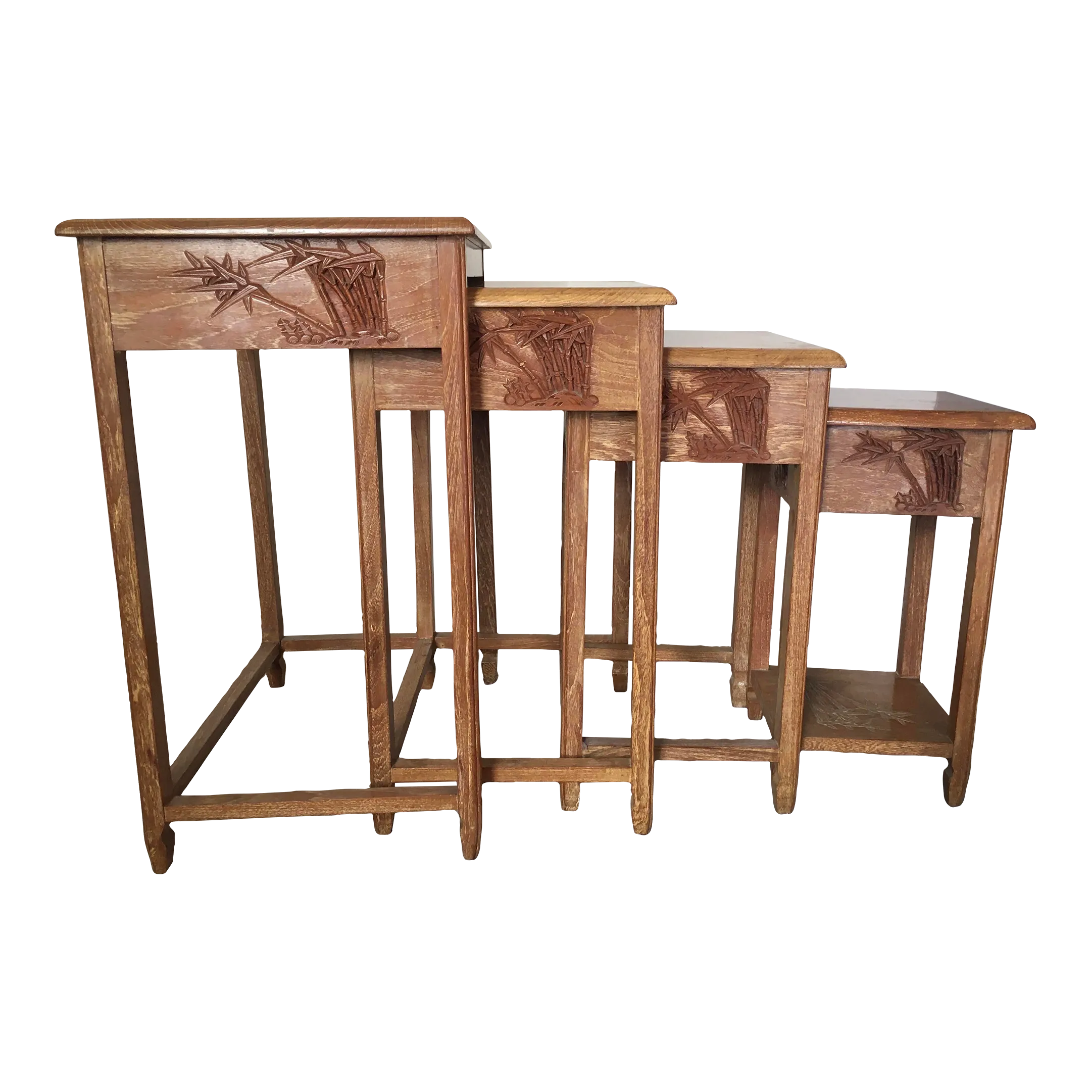 Mid 20th Century George Zee of Hong Kong Nesting Tables - Set of 4 ...