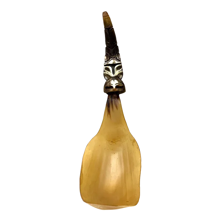 North West Coast Haida or Tlingit Native American Indian Horn Spoon ...