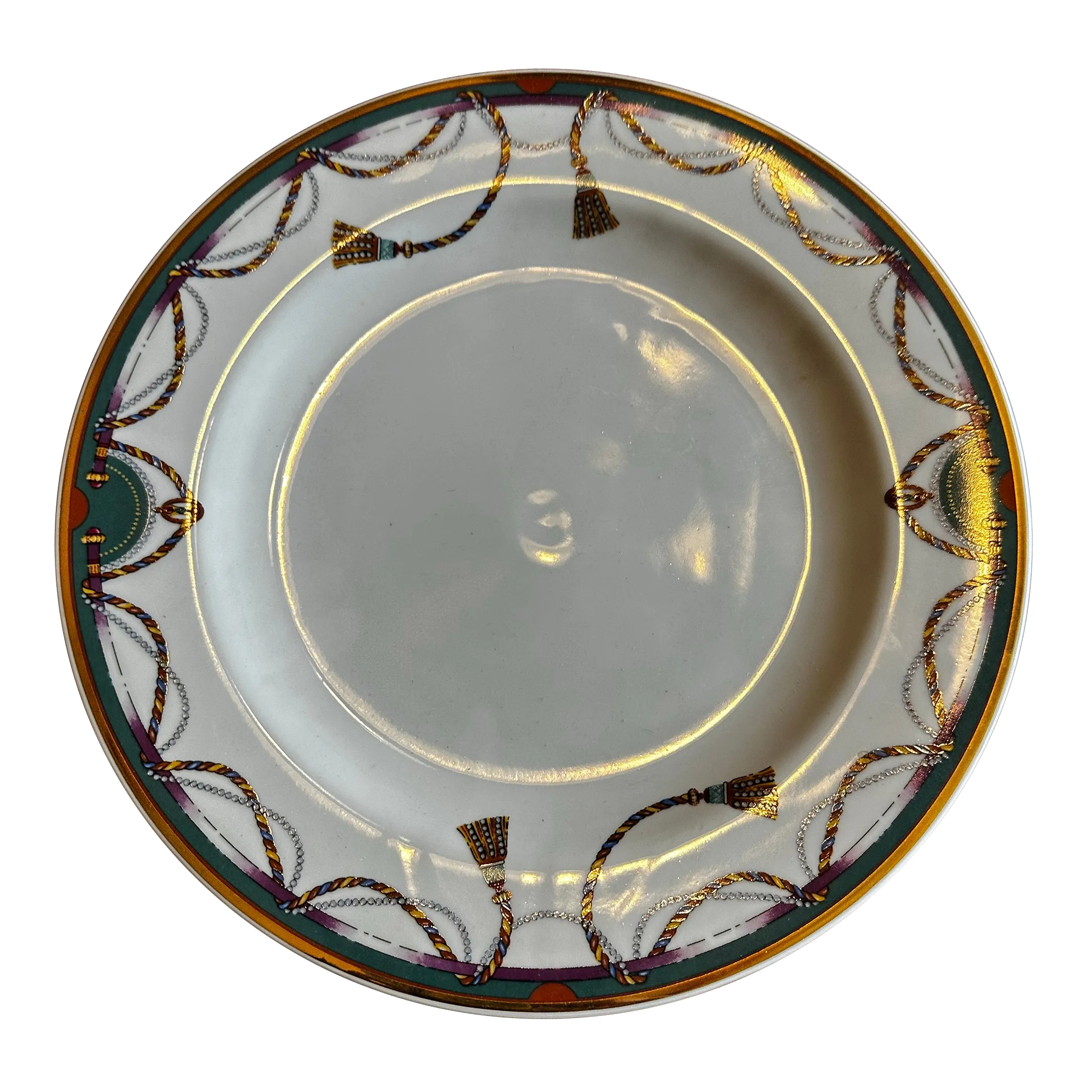 Vintage Chateau by Nancy Calhoun Holiday Dinner Plate | Chairish