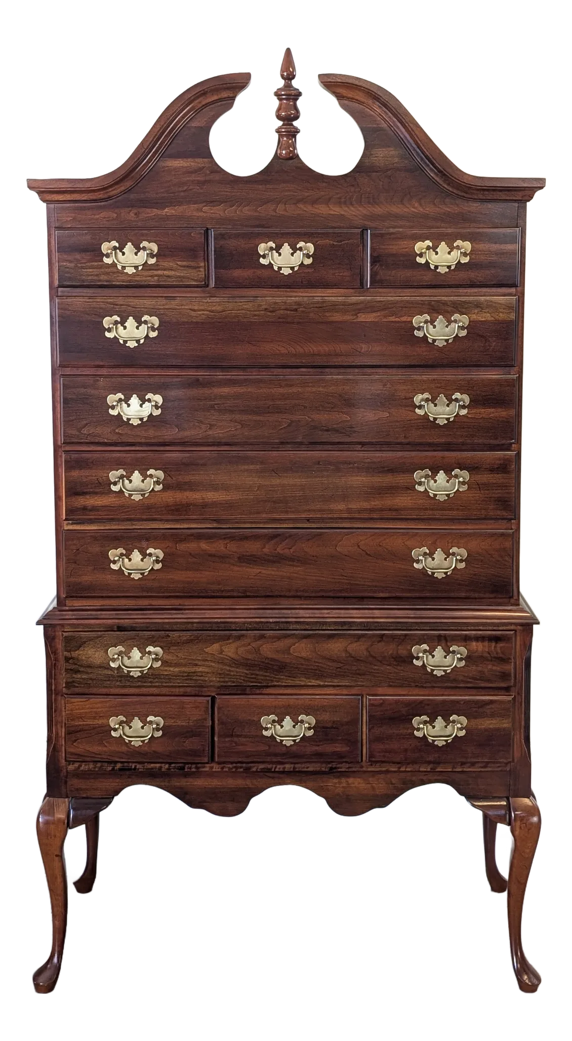Antique Cherry Highboy Dresser Vintage Cherry Wood Highboys | Chairish