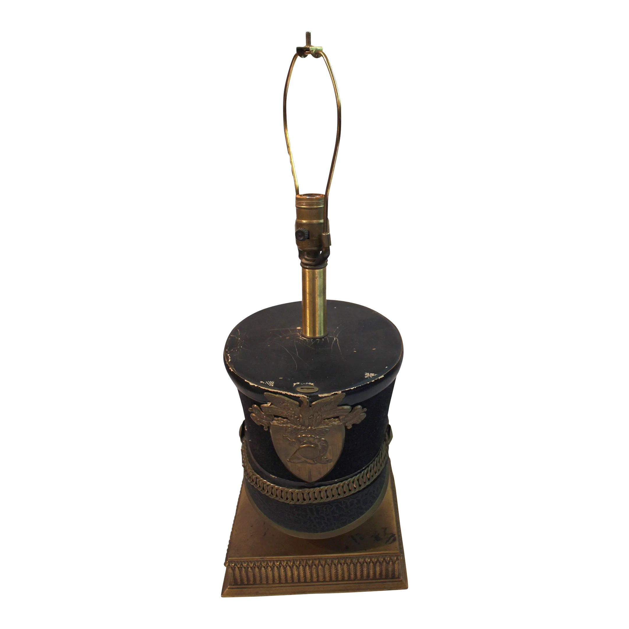 Mid-20th Century West Point Cadet Hat Mounted as a Lamp | Chairish