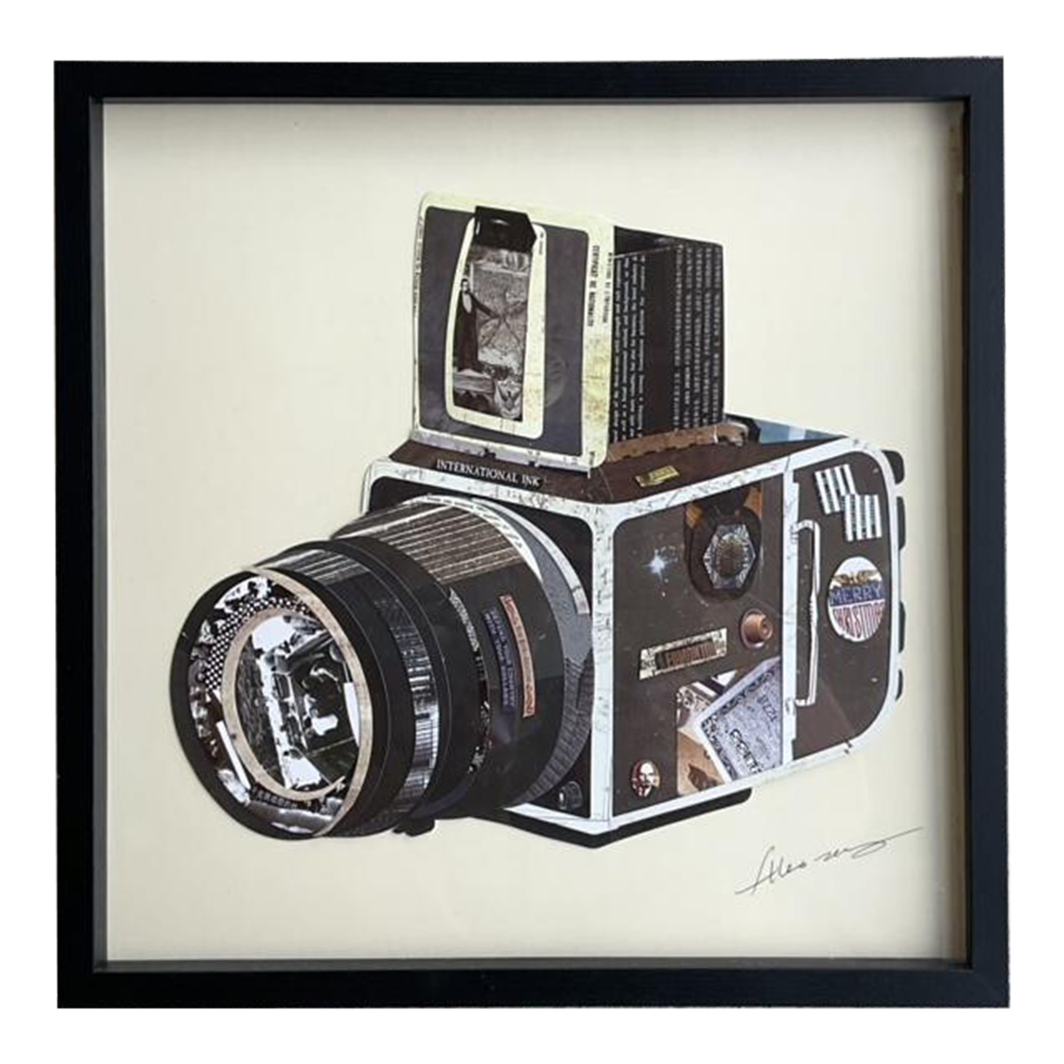Vintage Boho Original Paper Camera Collage | Chairish