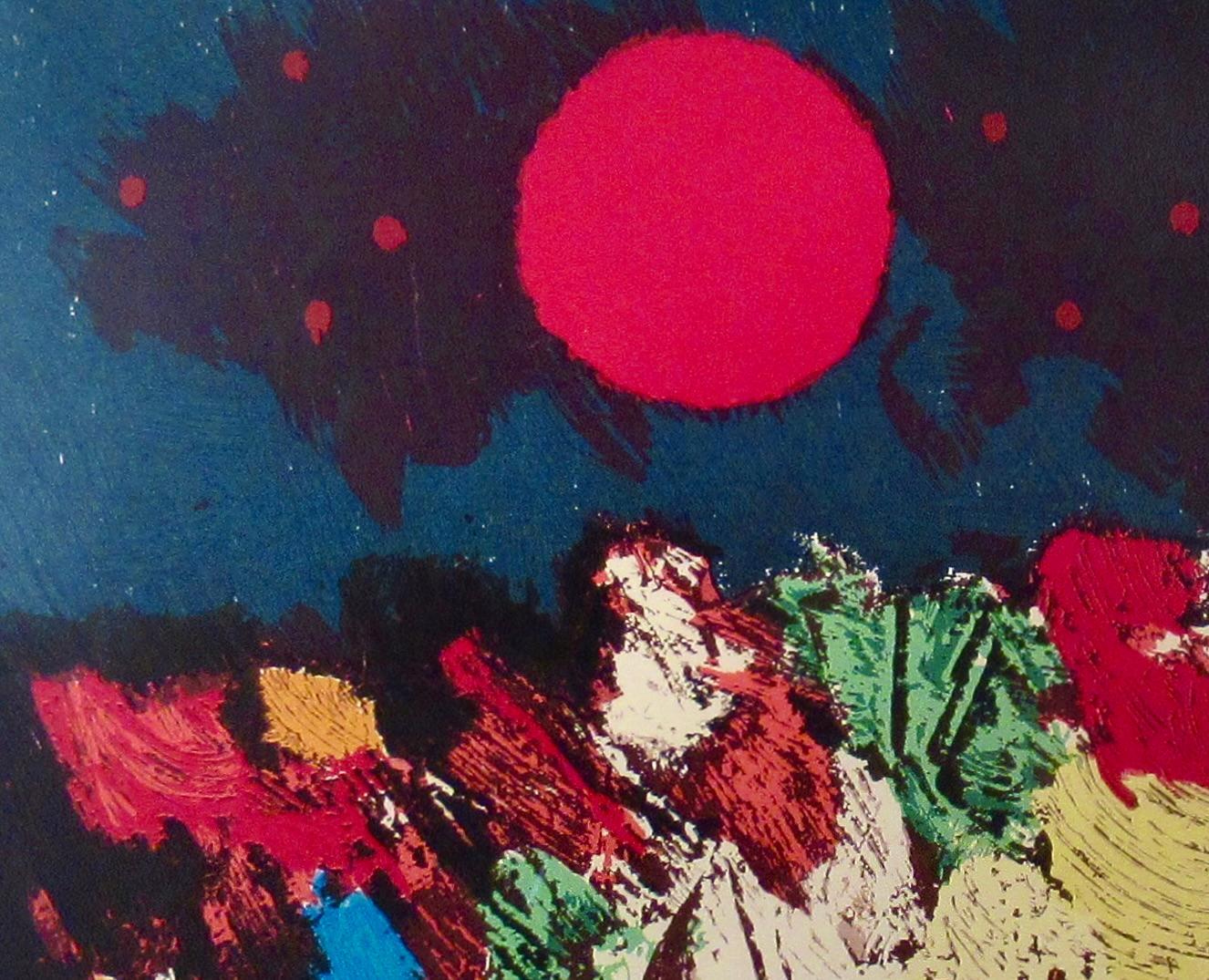 Mordecai Ardon Moon Rocks 1970 Reproduction Print