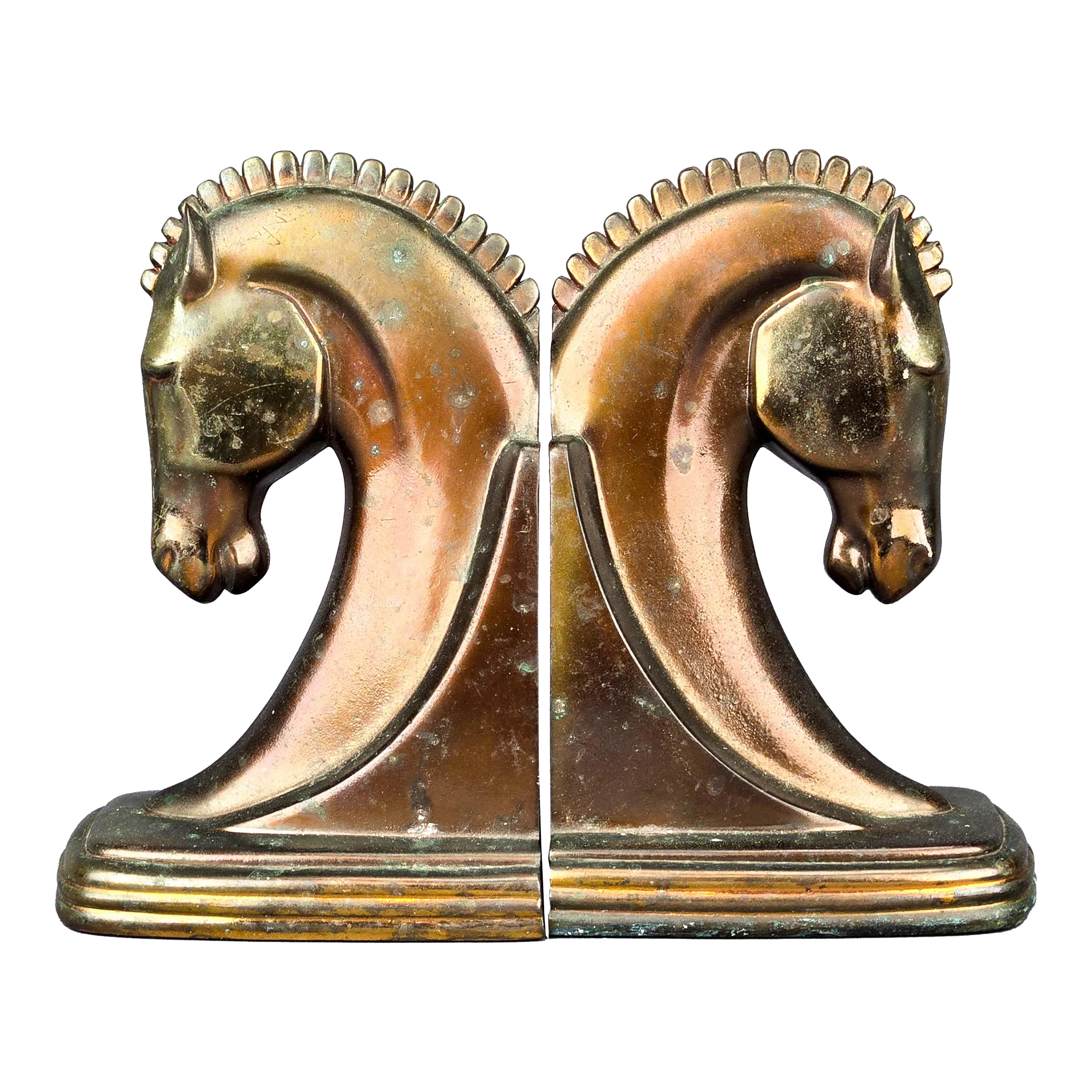 1930s Vintage Art Deco Ray Dodge Bronze Trojan Horse Bookends- a Pair ...