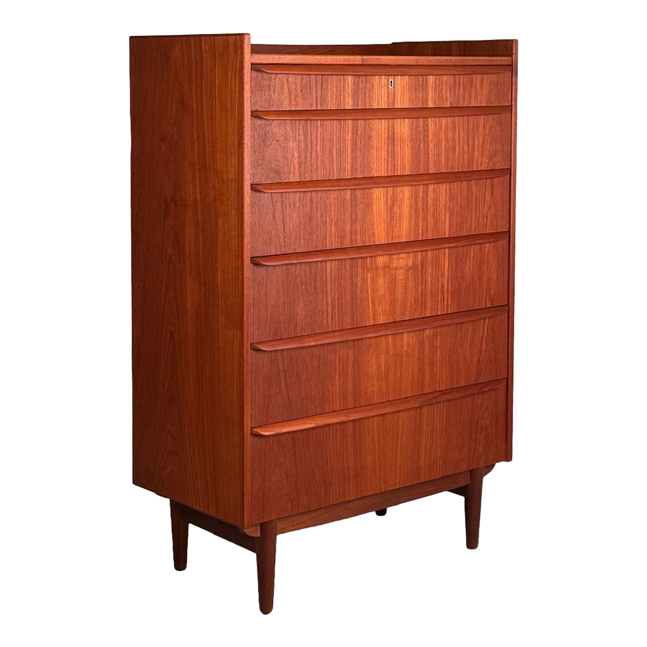 Vintage Danish Teak 6-Drawer Dresser | Chairish