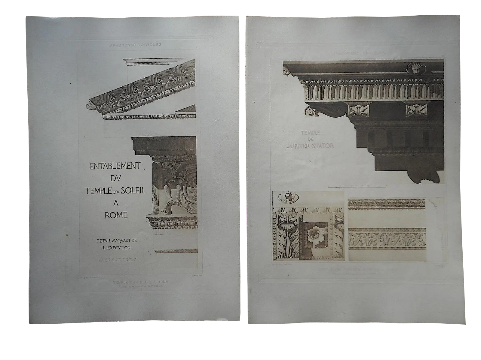 Architectural Heliogravures- A Pair | Chairish