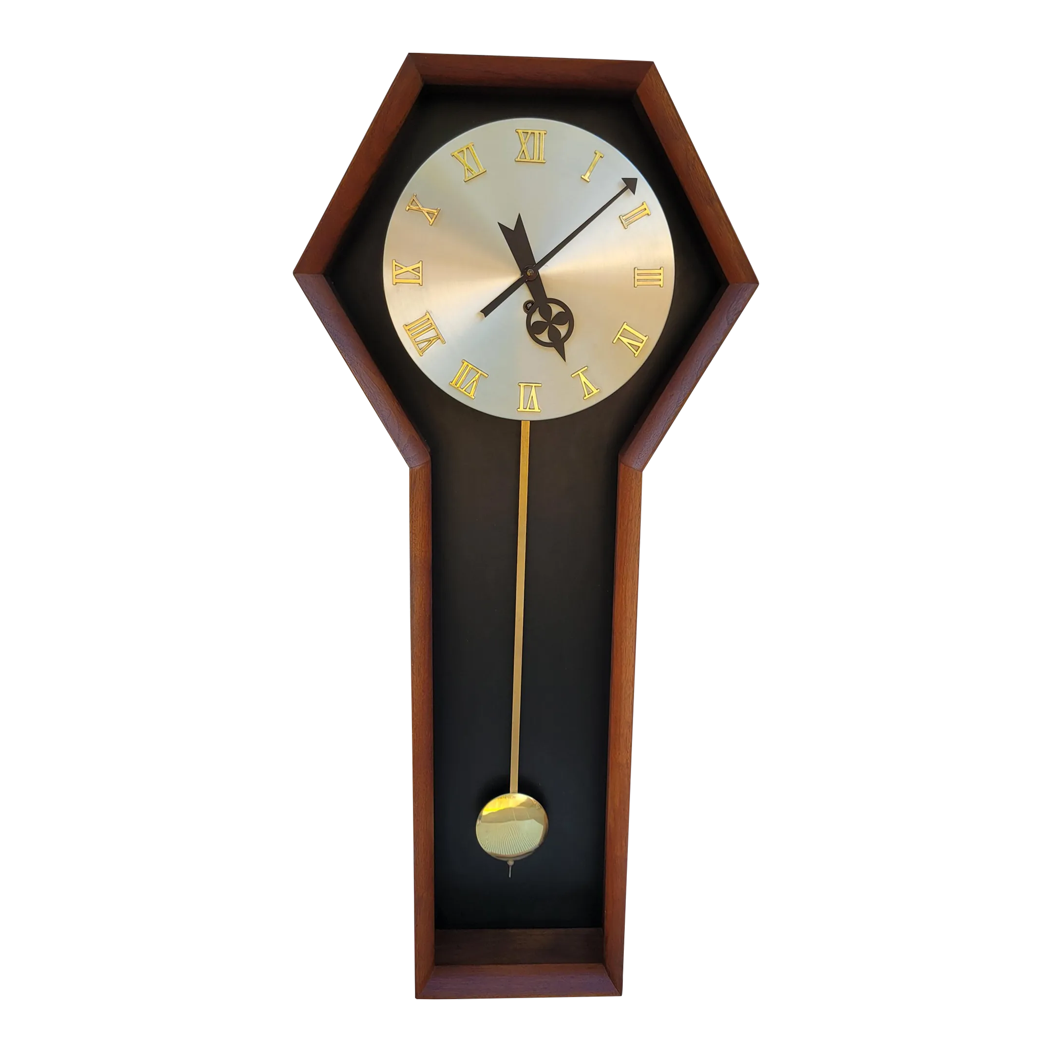 1960s Mid Century Howard Miller Arthur Umanoff Wall Clock | Chairish