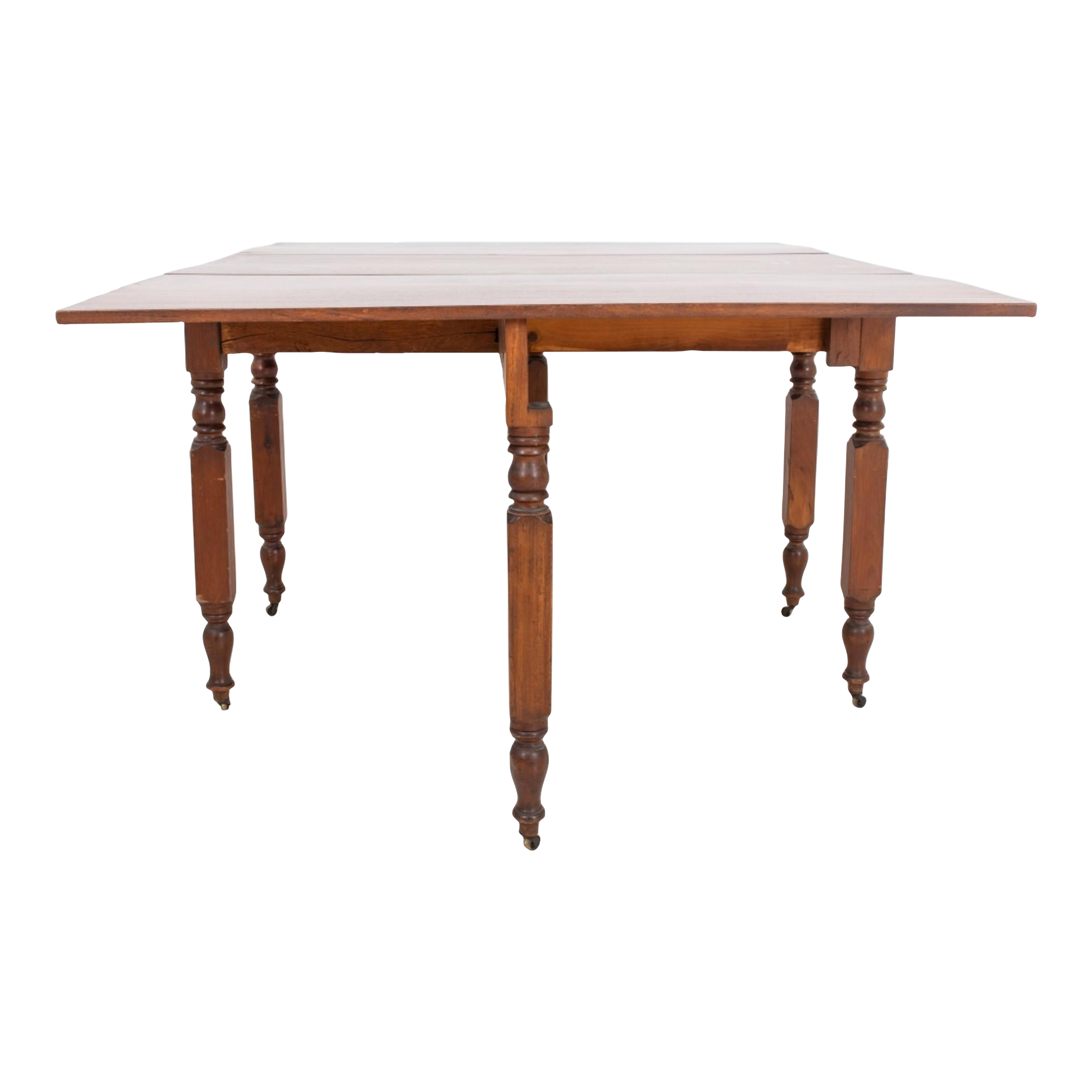 English Victorian Drop Leaf Dining Table, 19th C. | Chairish