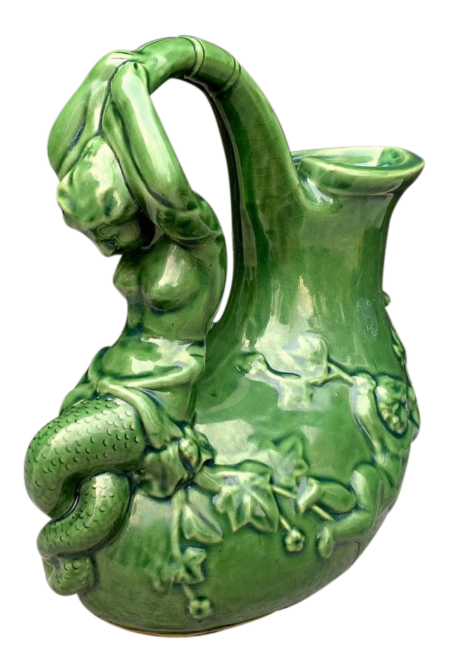 Shiwan Ware Mermaid Pitcher | Chairish