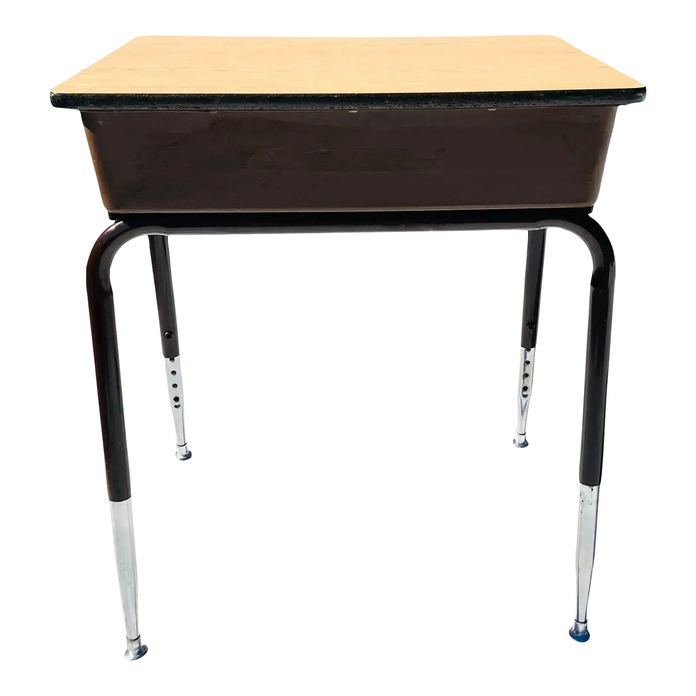 C.1970’s Adjustable School Desk Brown Body | Chairish