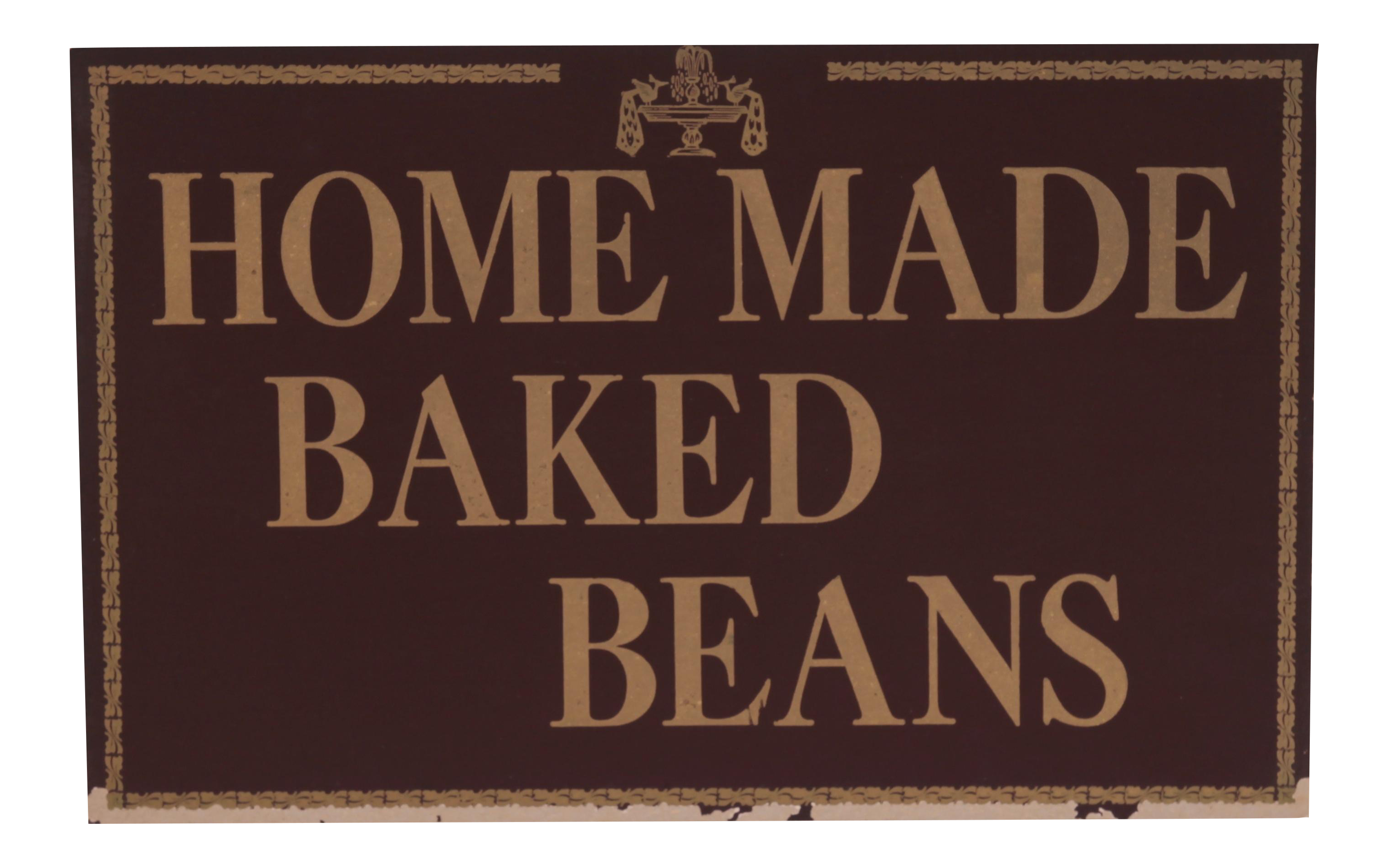 Homemade Baked Beans Sign | Chairish