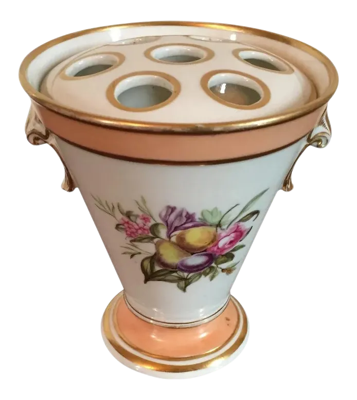 18th Century English Georgian Derby Porcelain Bough Pot Flower Frog ...