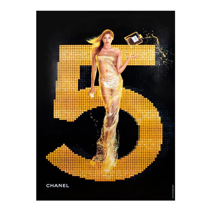 2001 Chanel No.5 - Gold Poster | Chairish