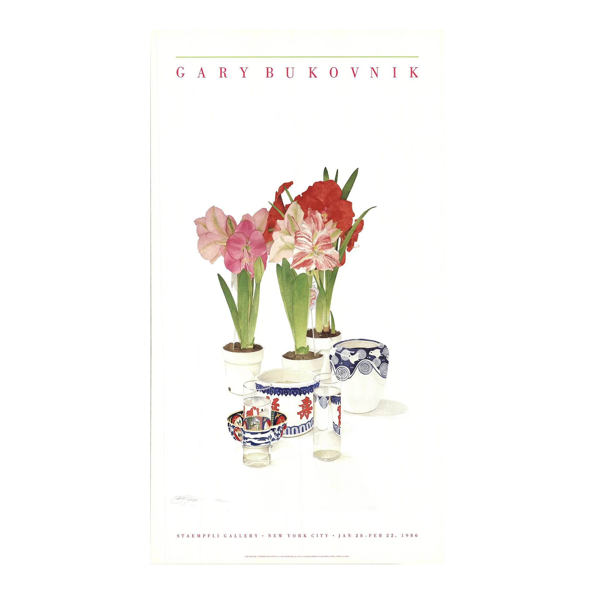 1986 Gary Bukovnik 'California Still Life No. 14' Contemporary USA ...