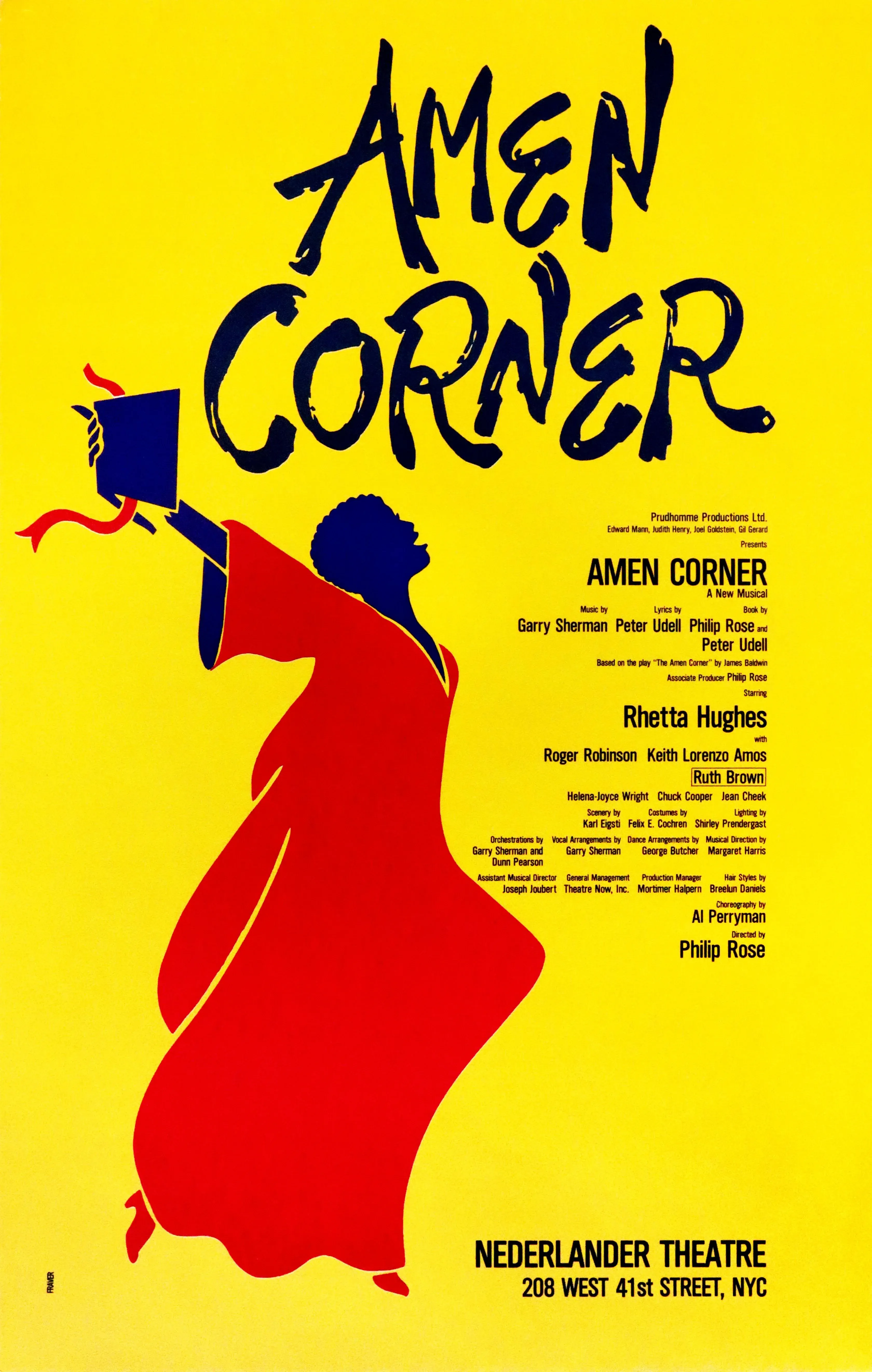 1980s Original Broadway Musical Poster, Amen Corner | Chairish