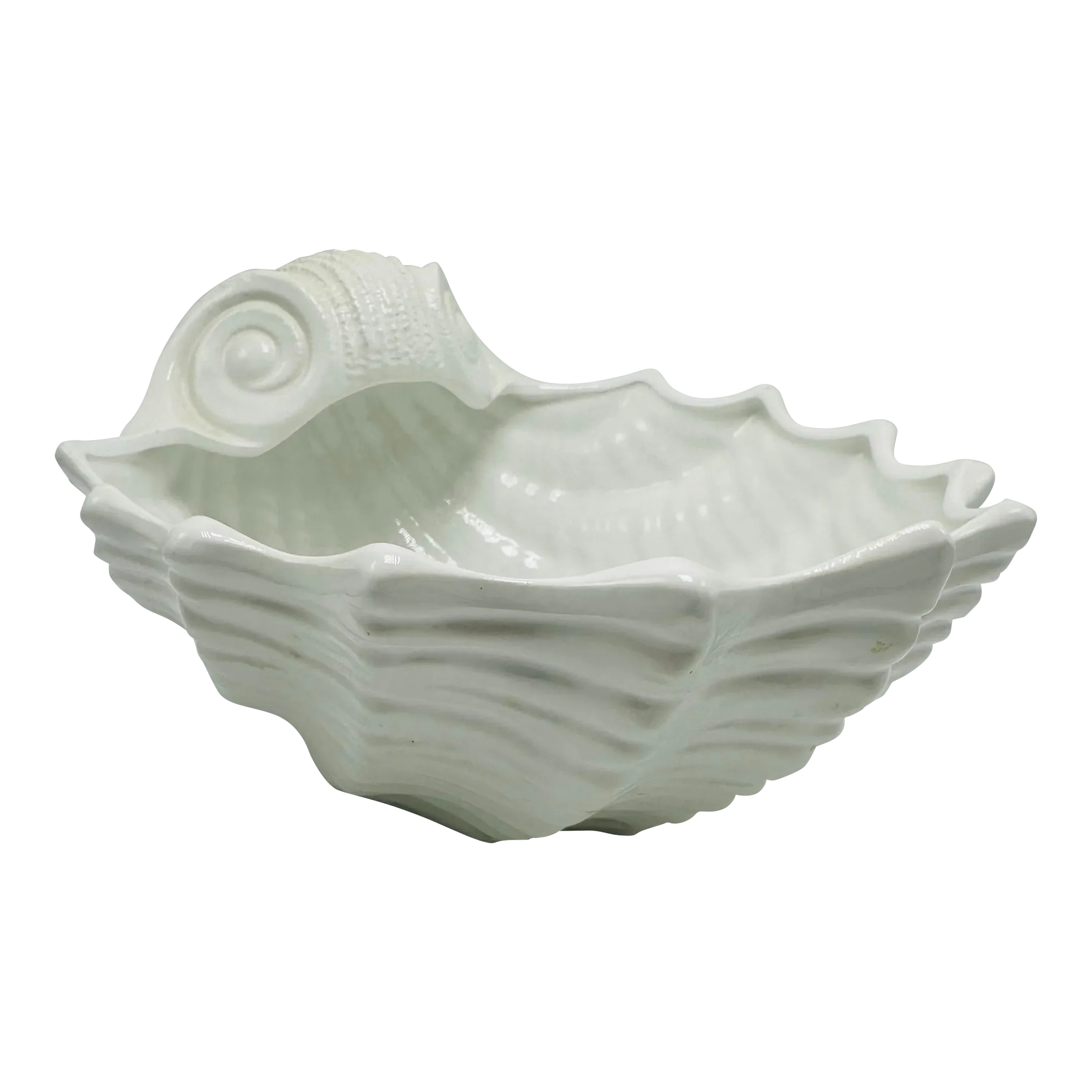 Italian Shell Decorative Bowl | Chairish