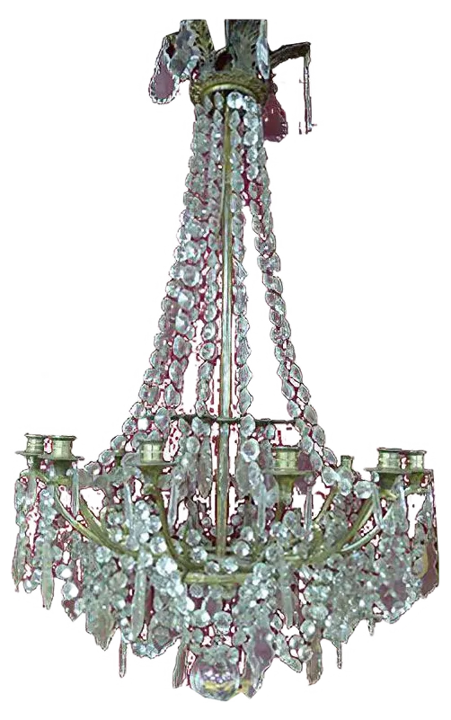 Large Antique Empire Chandelier | Chairish