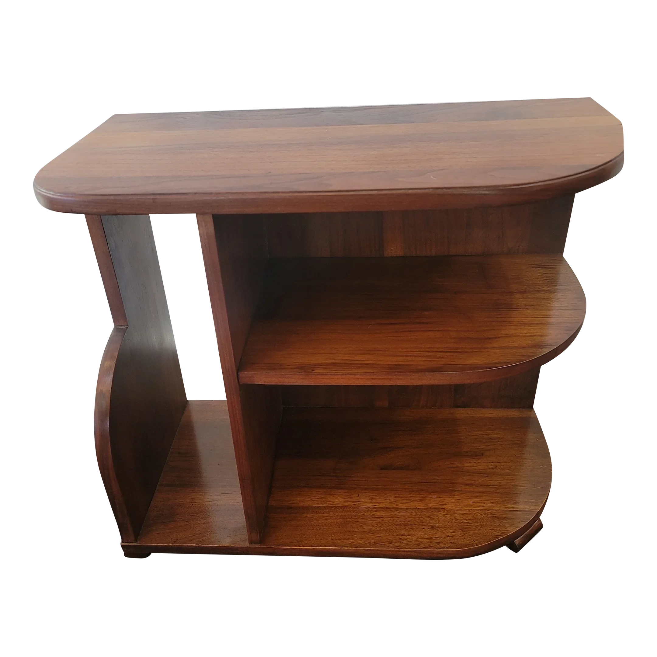 1920s Art Deco Rca Radio Company Side Table Solid Walnut | Chairish