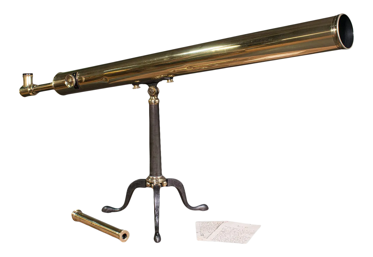 1920s Large Antique English Library Telescope by Broadhurst & Co | Chairish