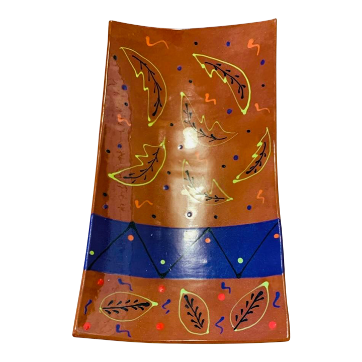 Vintage Signed Handmade Hand Painted Native American Ceramic Serving ...