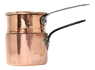 19th Century Heavy Copper Double Boiler | Chairish