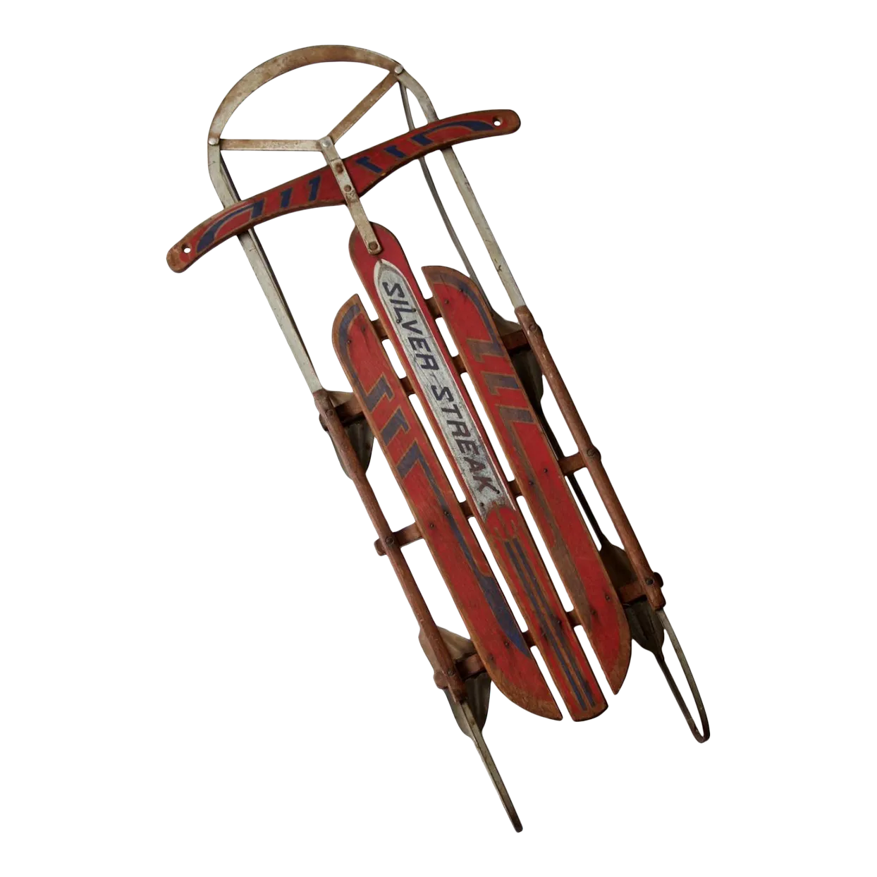 Mid Century Garton Silver Streak Sled | Chairish