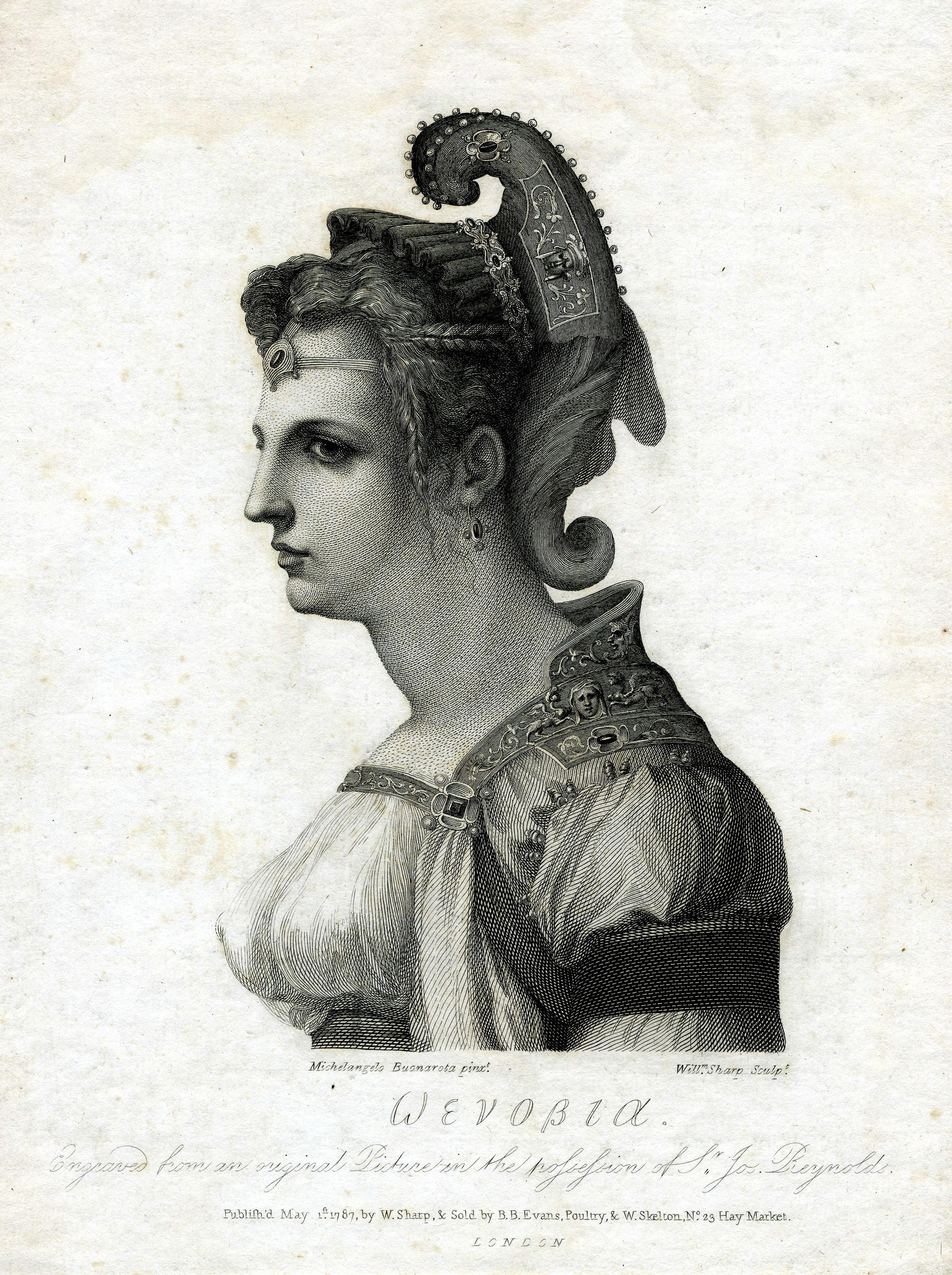 Antique 1787 Zenobia Print | Chairish