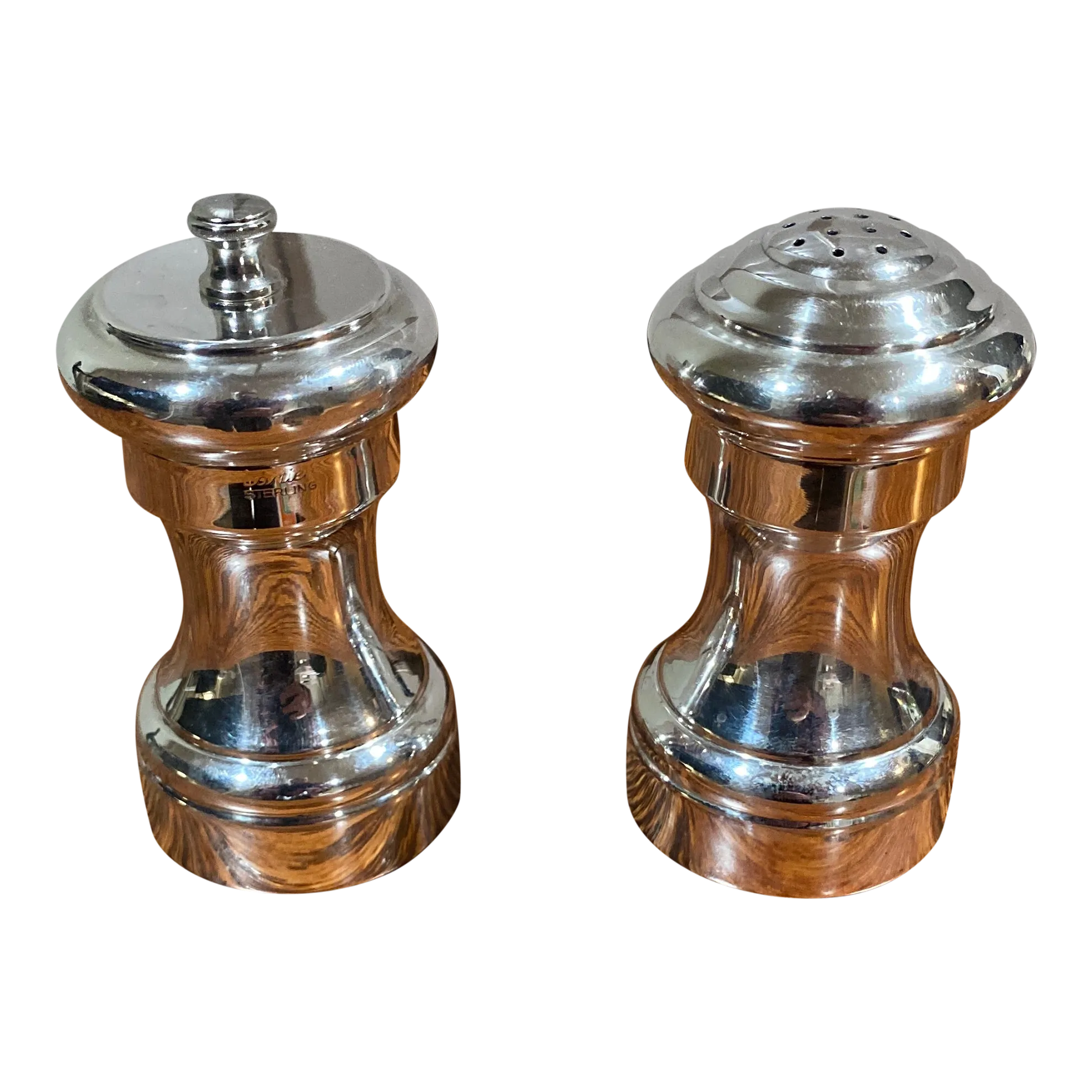 1980s Vintage Cartier Sterling Silver Italian Pepper Mill & Salt Shaker ...