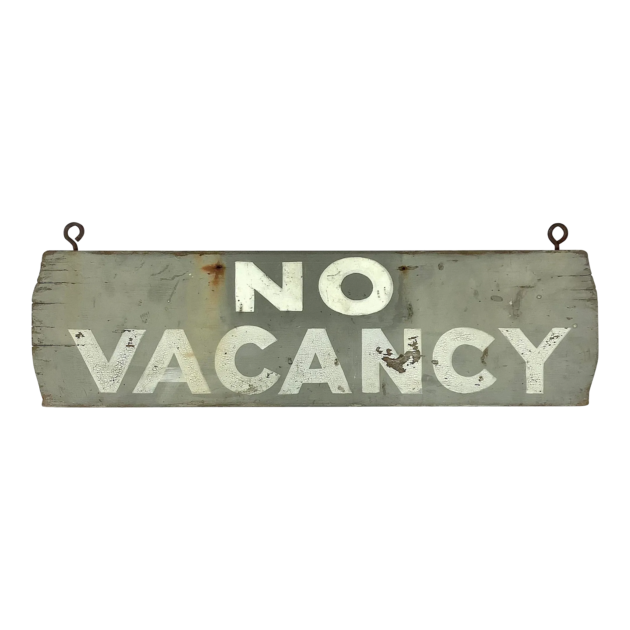 Circa 1940s Wood No Vacancy Sign - Two Sided | Chairish