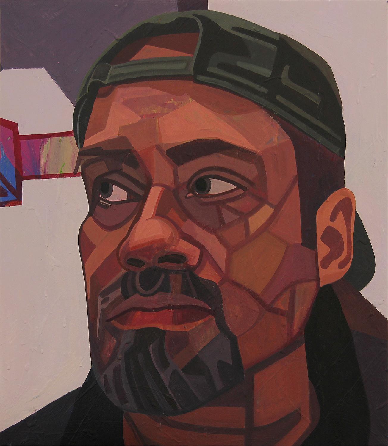 2021 "Portrait of Jonathan"Colorful Contemporary Angular Abstract ...