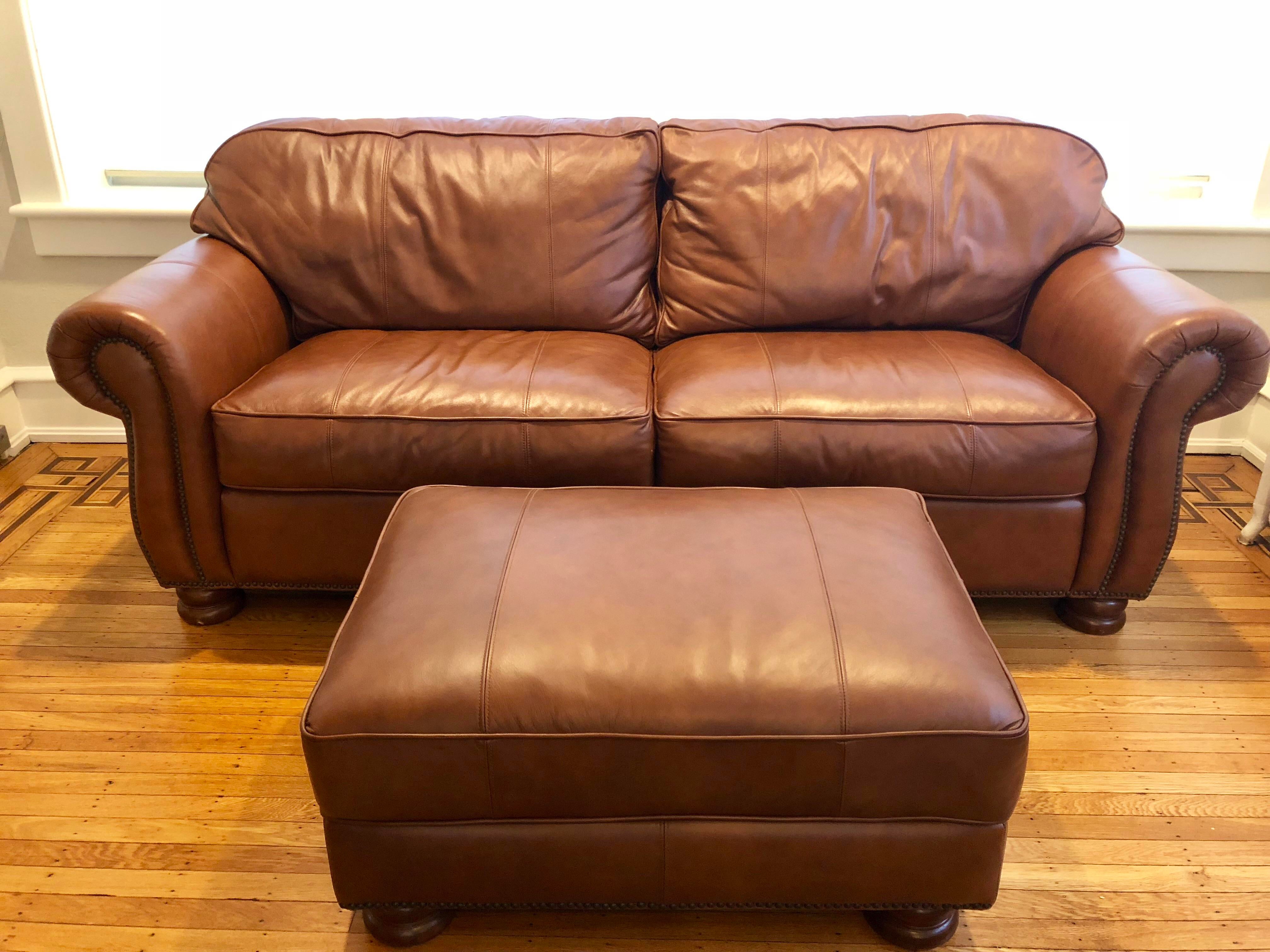 Thomasville Leather Sofa Repair | Cabinets Matttroy