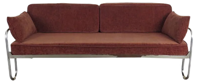 Vintage Tubular Sofa, 1930s | Chairish